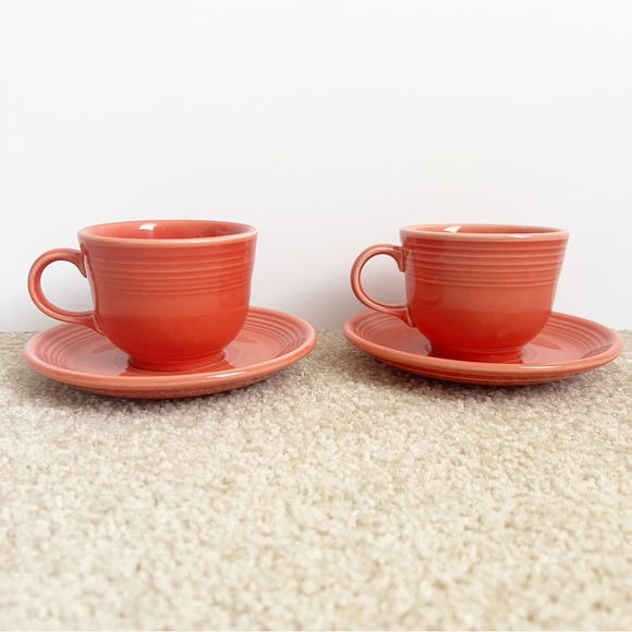 Fiestaware | Dining | Fiestaware Retired Color Persimmon Teacup And ...